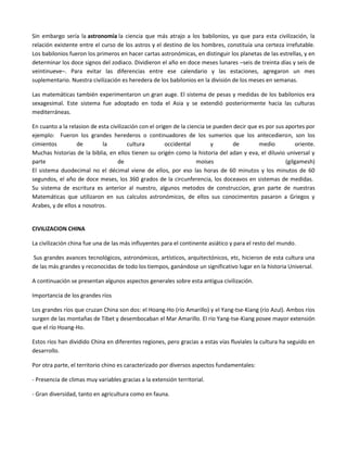 Civilizacion babilonica | DOCX