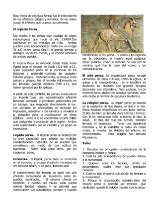 Civilizaciones del medio oriente | DOCX