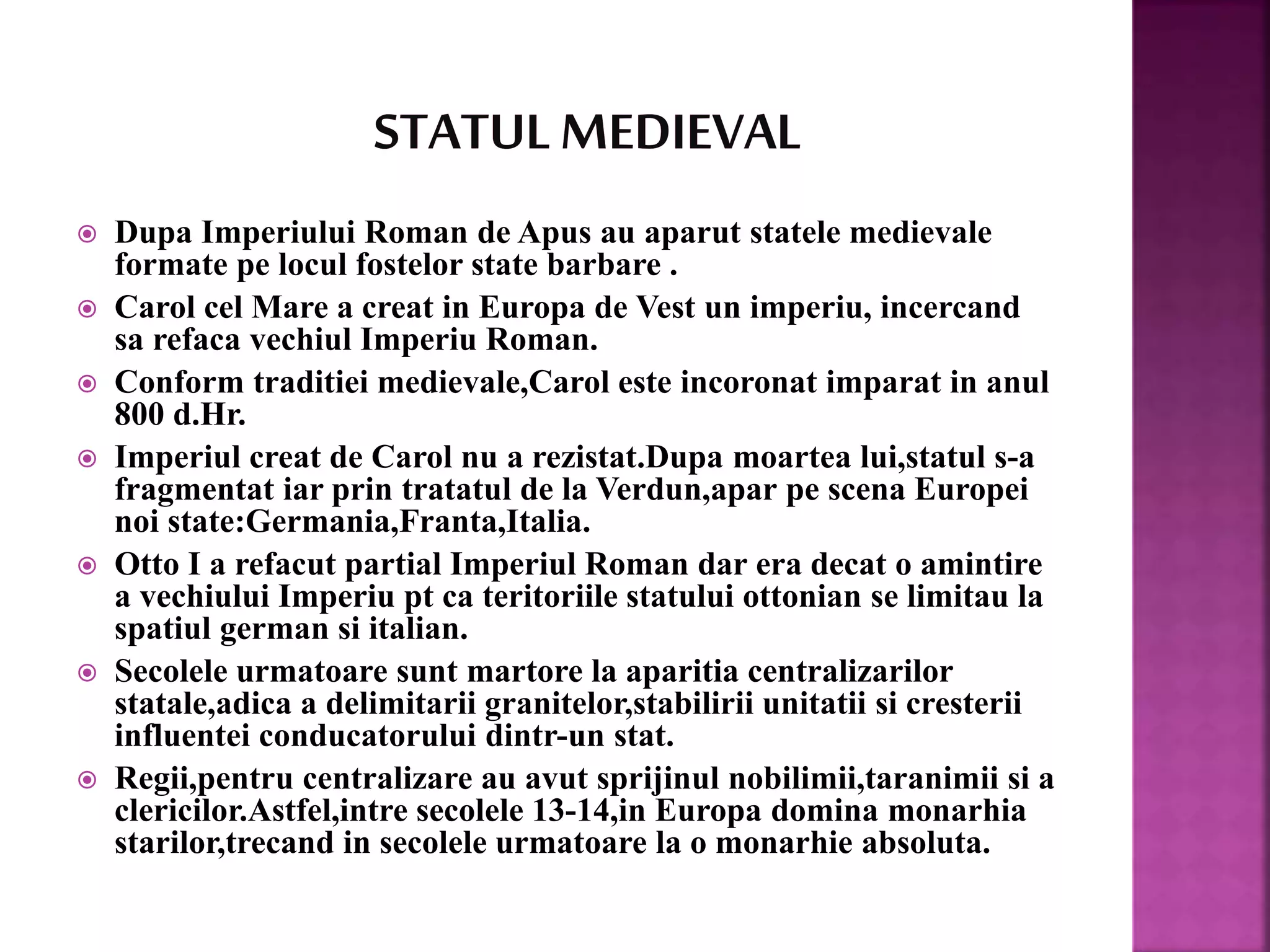 Civilizatia medievala | PPTX