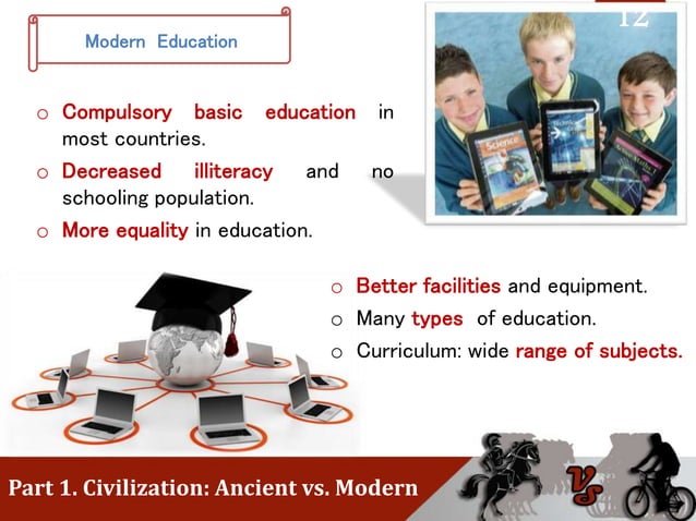 Civilization comparison - Ancient vs Modern | PPTX | Science