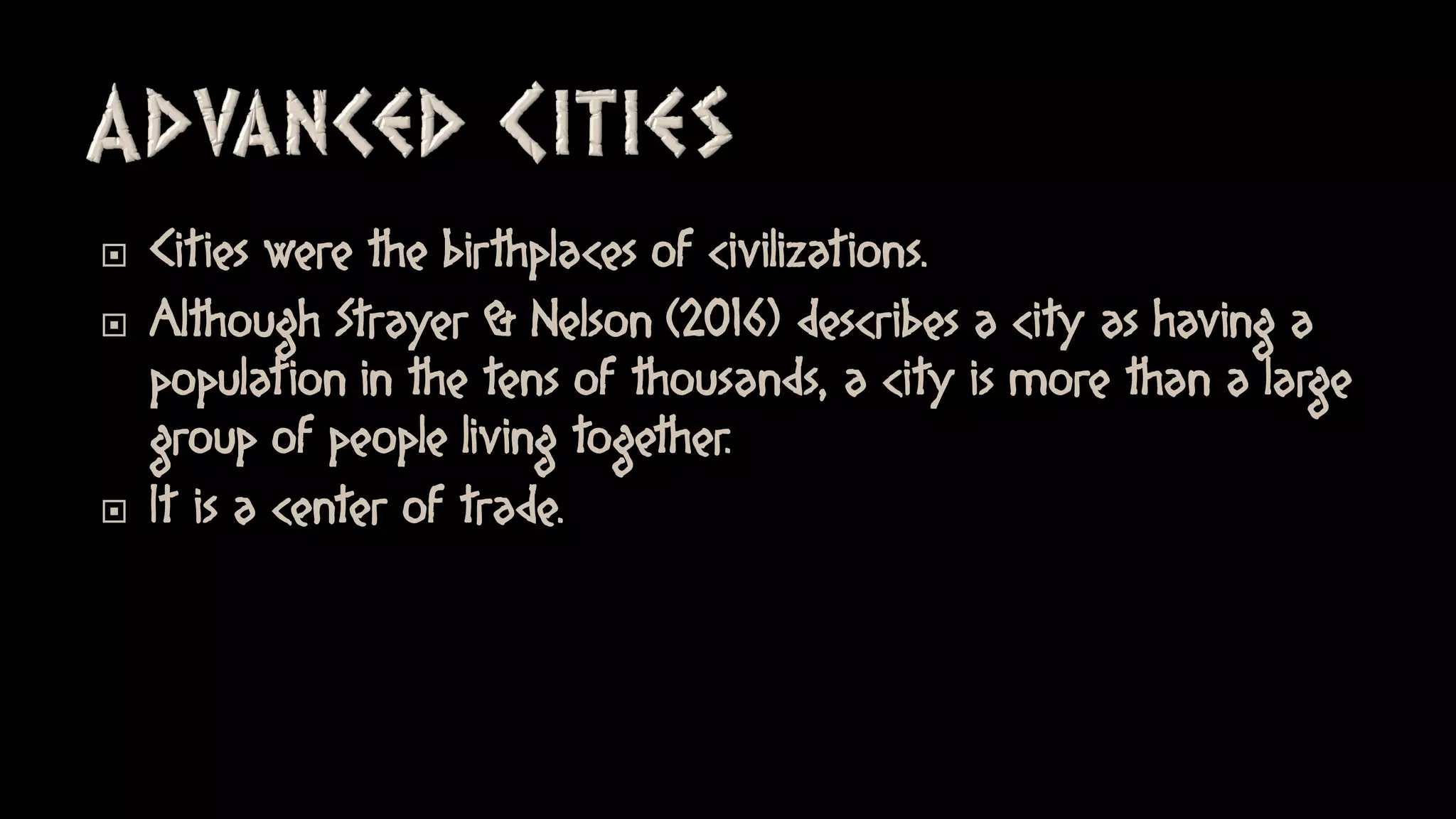 Civilization: Definition and Characteristics | PDF