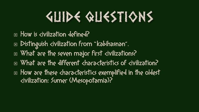 Civilization: Definition and Characteristics | PDF | Geography | Science