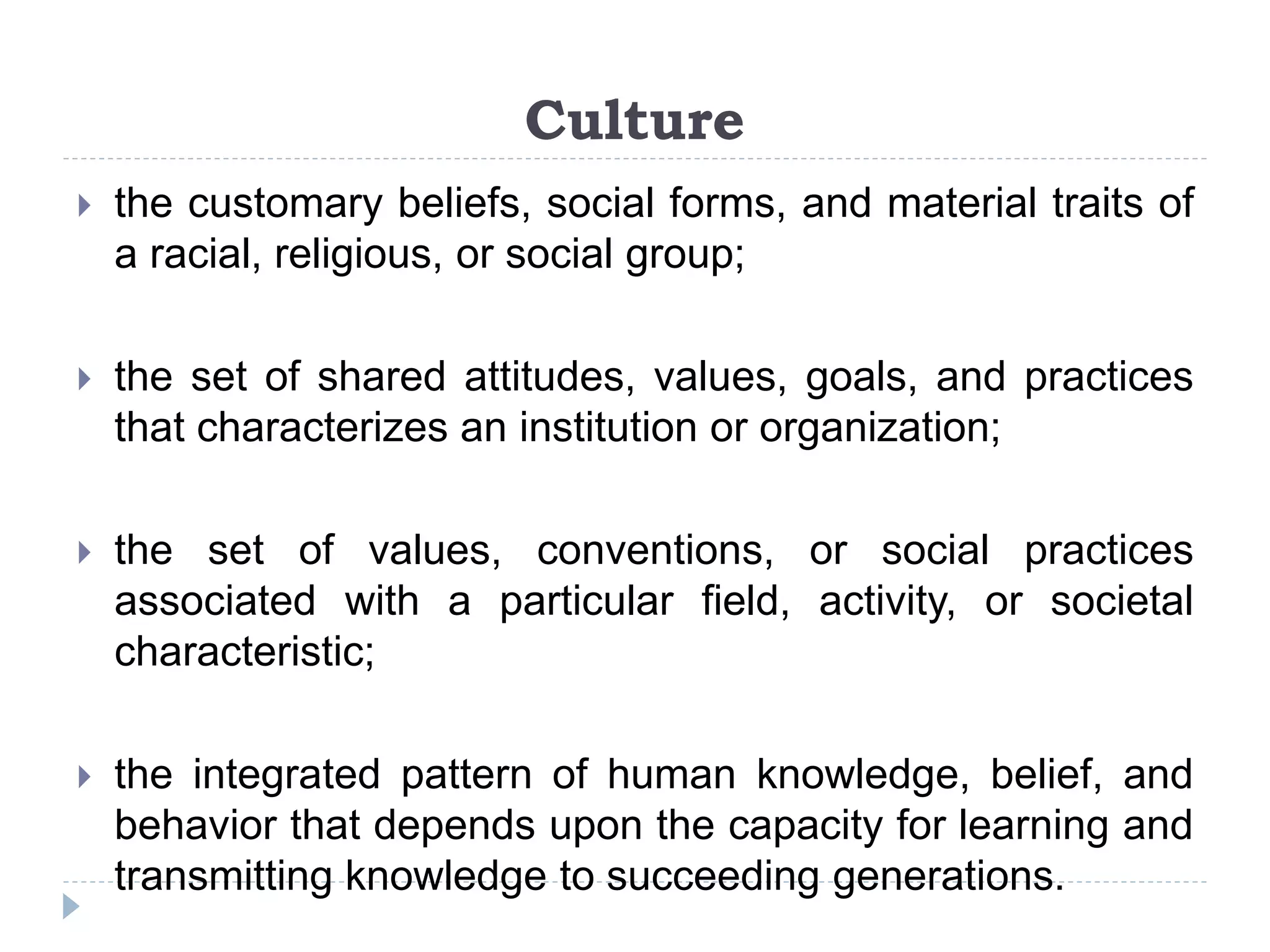 Civilization and culture | PPTX