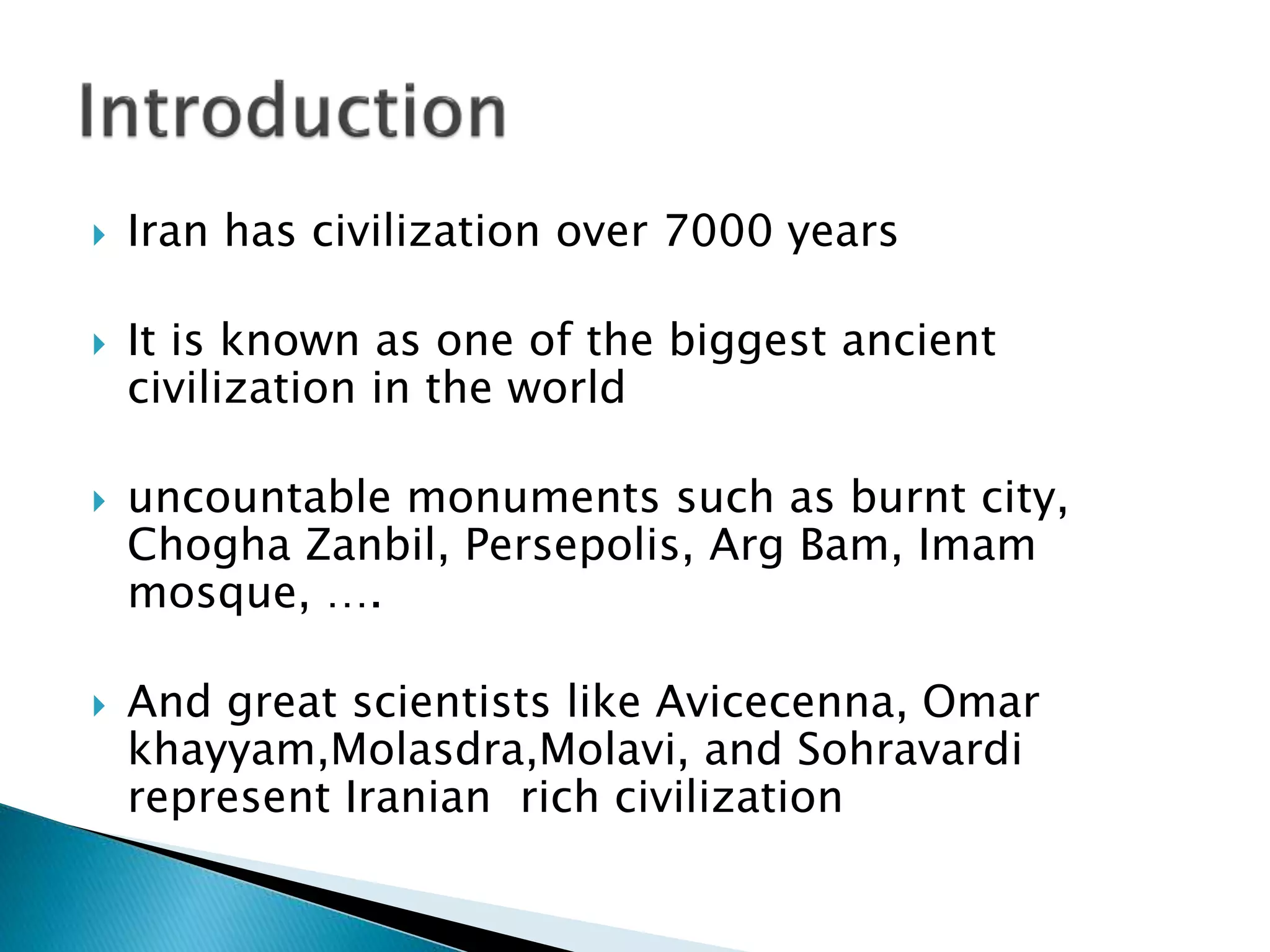Civilization of iran | PPTX