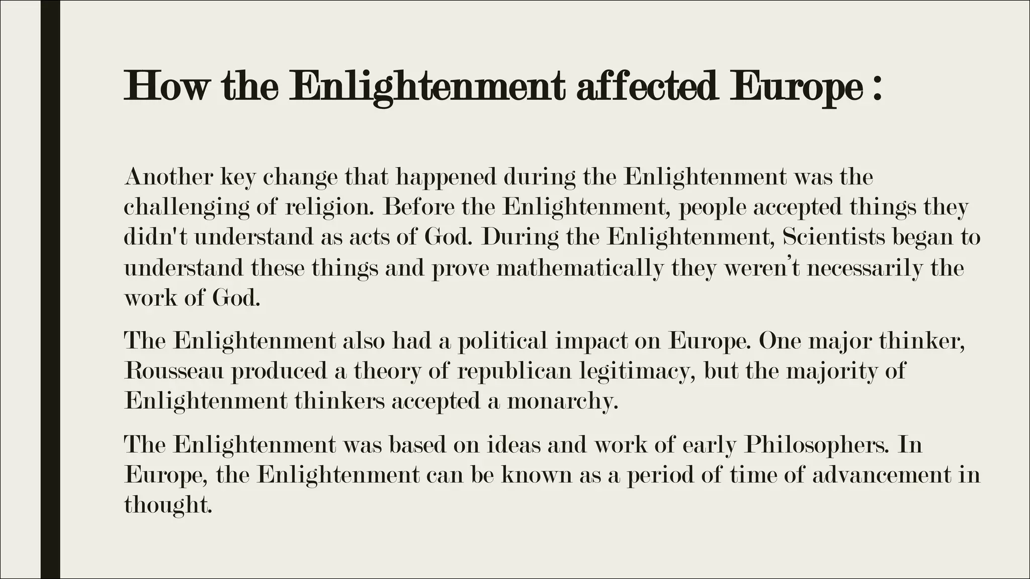 (English Enlightenment) | PPT