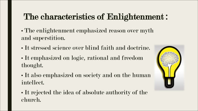 (English Enlightenment) | PPT