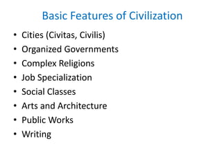 Civilizations powerpoint | PPT