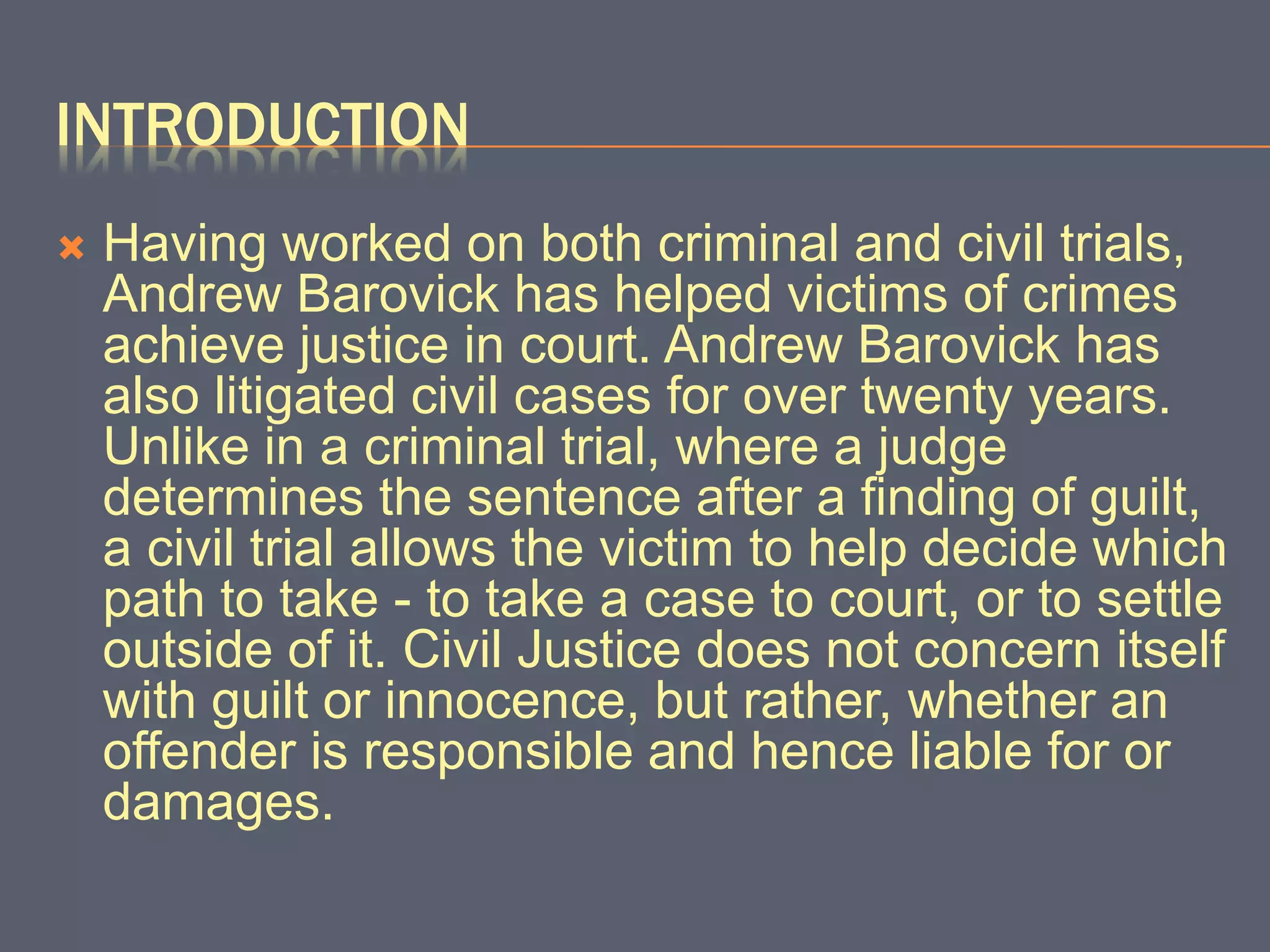 Civil Justice Explained | PPTX