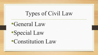 Civil law | PPTX