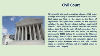 Civil Law Suit | PPTX
