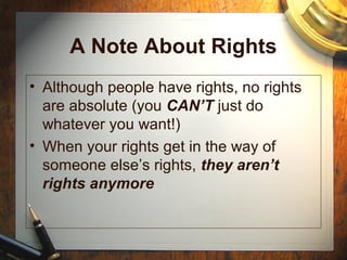 Civil Liberties and Rights of the Accused | PPT | Christianity ...
