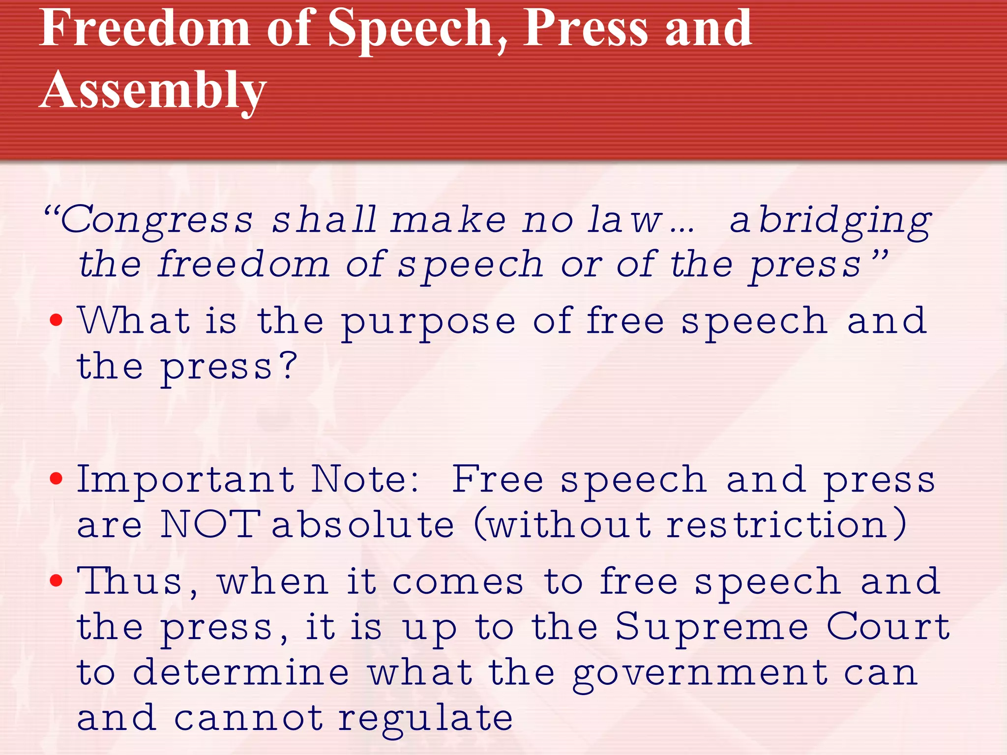 Civil Liberties And Civil Rights | PPT