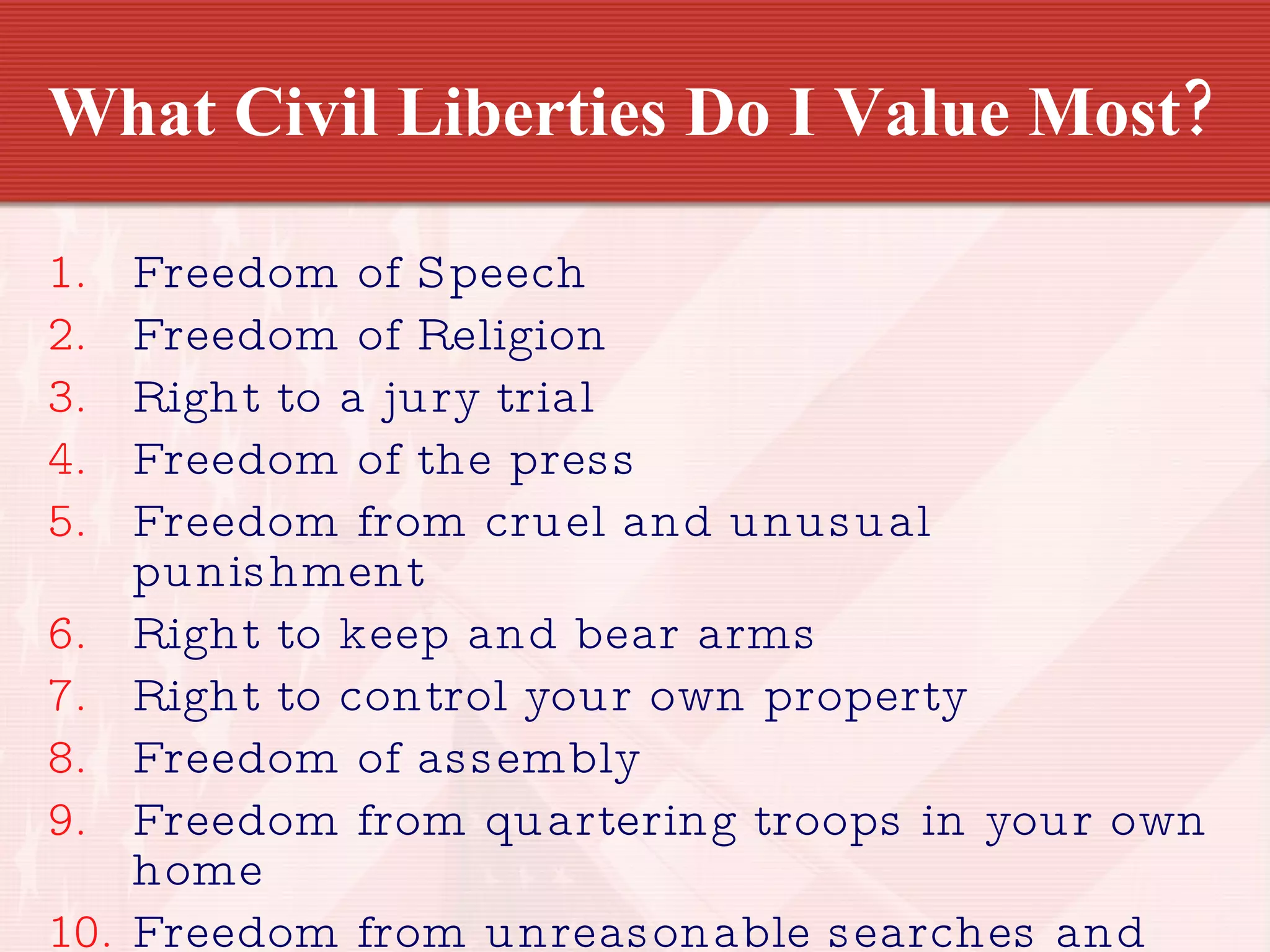 Civil Liberties And Civil Rights | PPT