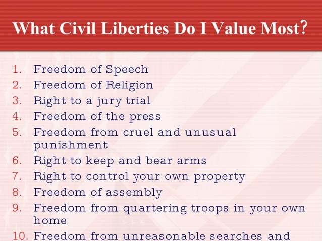 Civil Liberties And Civil Rights | PPT