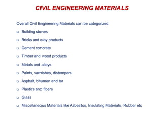 Civil material industries | PPT