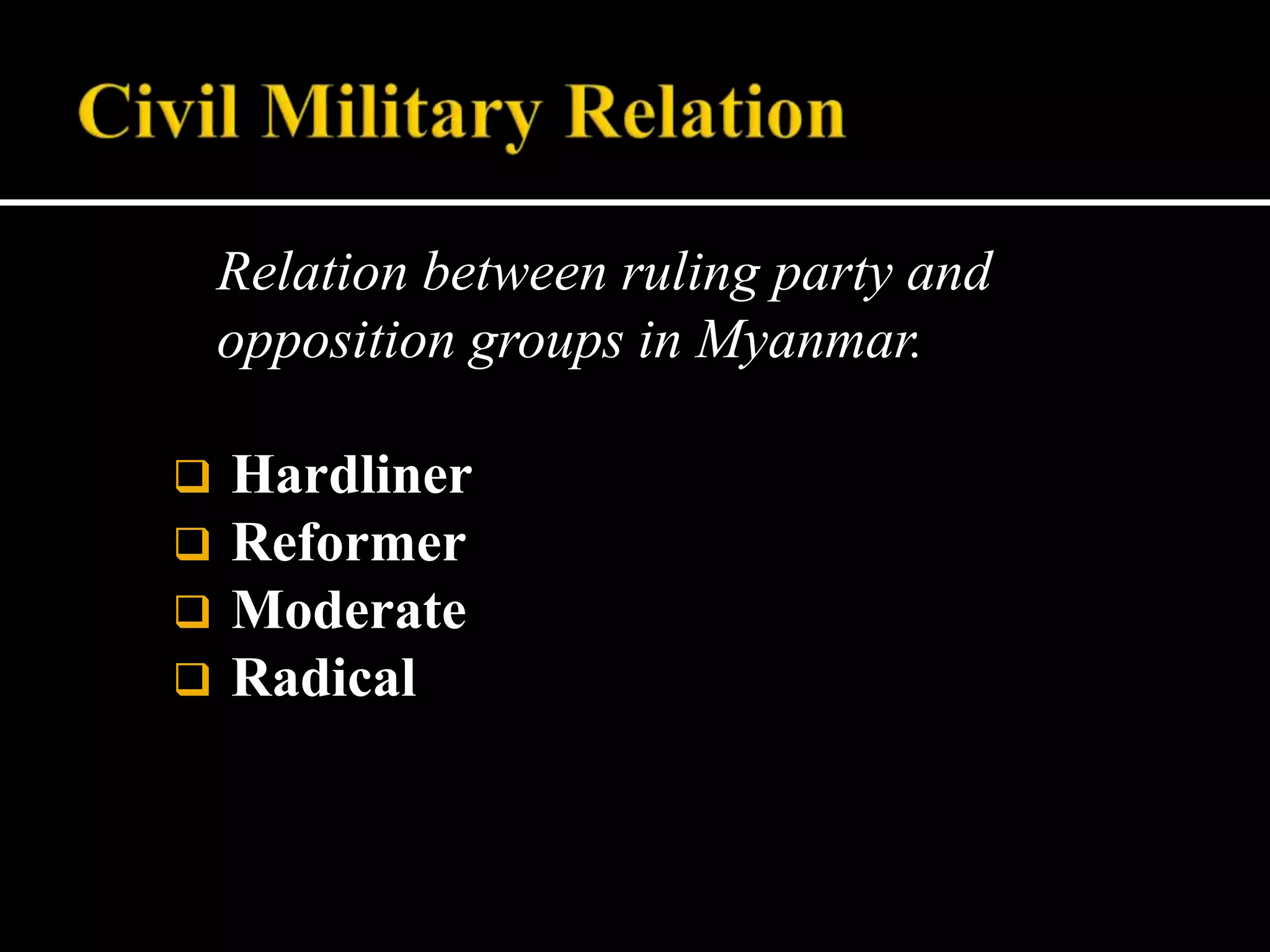 Civil military relation | PPTX