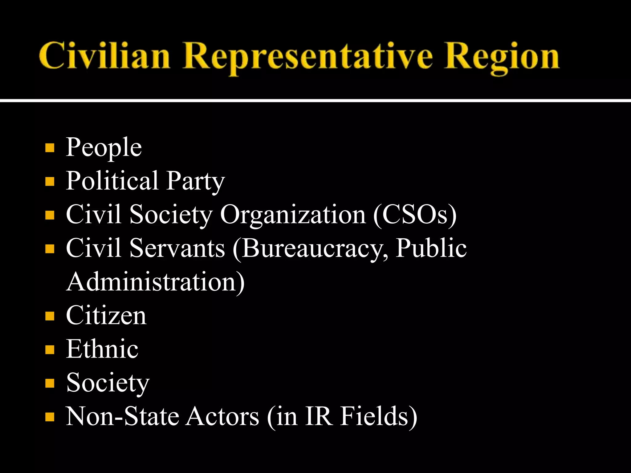 Civil military relation | PPTX