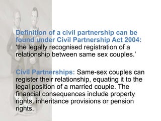 Civil Partnerships in England and Wales | PPTX