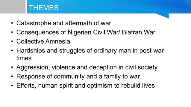 Civil Peace Chinua Achebe | PPTX