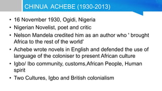 Civil Peace Chinua Achebe | PPTX