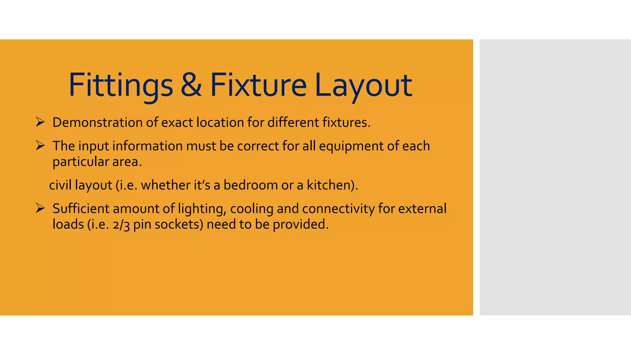 Civil plan and electronic fittings fixture layout | PPT