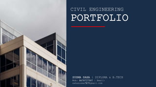 Civil portfolio | PPTX