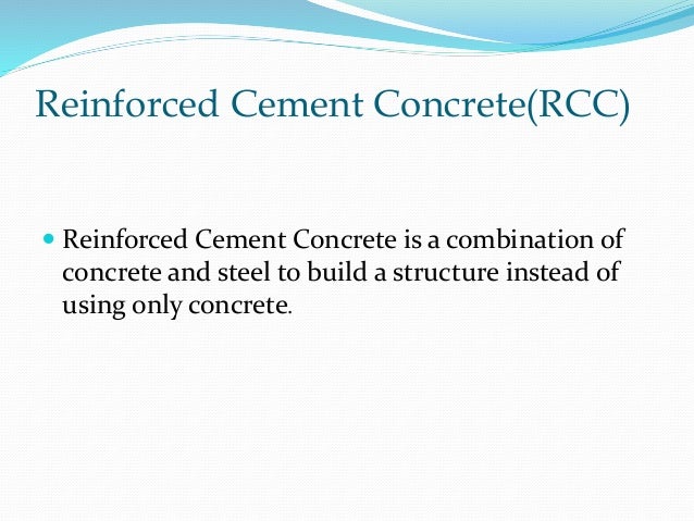 Details of RCC Building