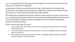 Civil Pre qualifications for typical gvot. projects | PPTX