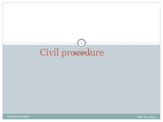 Civil procedure.pptx by ethiopian civil pr | PPTX