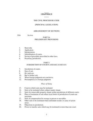 Civil procedure code Cap 33 R.E 2020 | PDF | Law