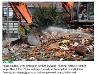 reuse and recycle of construction material | PPTX