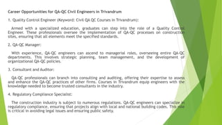 Unlocking Career Success: Navigating Functions and Opportunities with Civil QA QC Courses in ...
