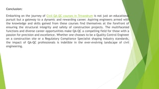 Unlocking Career Success: Navigating Functions and Opportunities with Civil QA QC Courses in ...