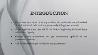 Civil registration system | PPTX