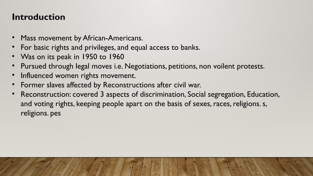 Civil Right Movement civil right movement | PPT