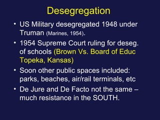 Civil Rights in the USA: Introduction | PPT