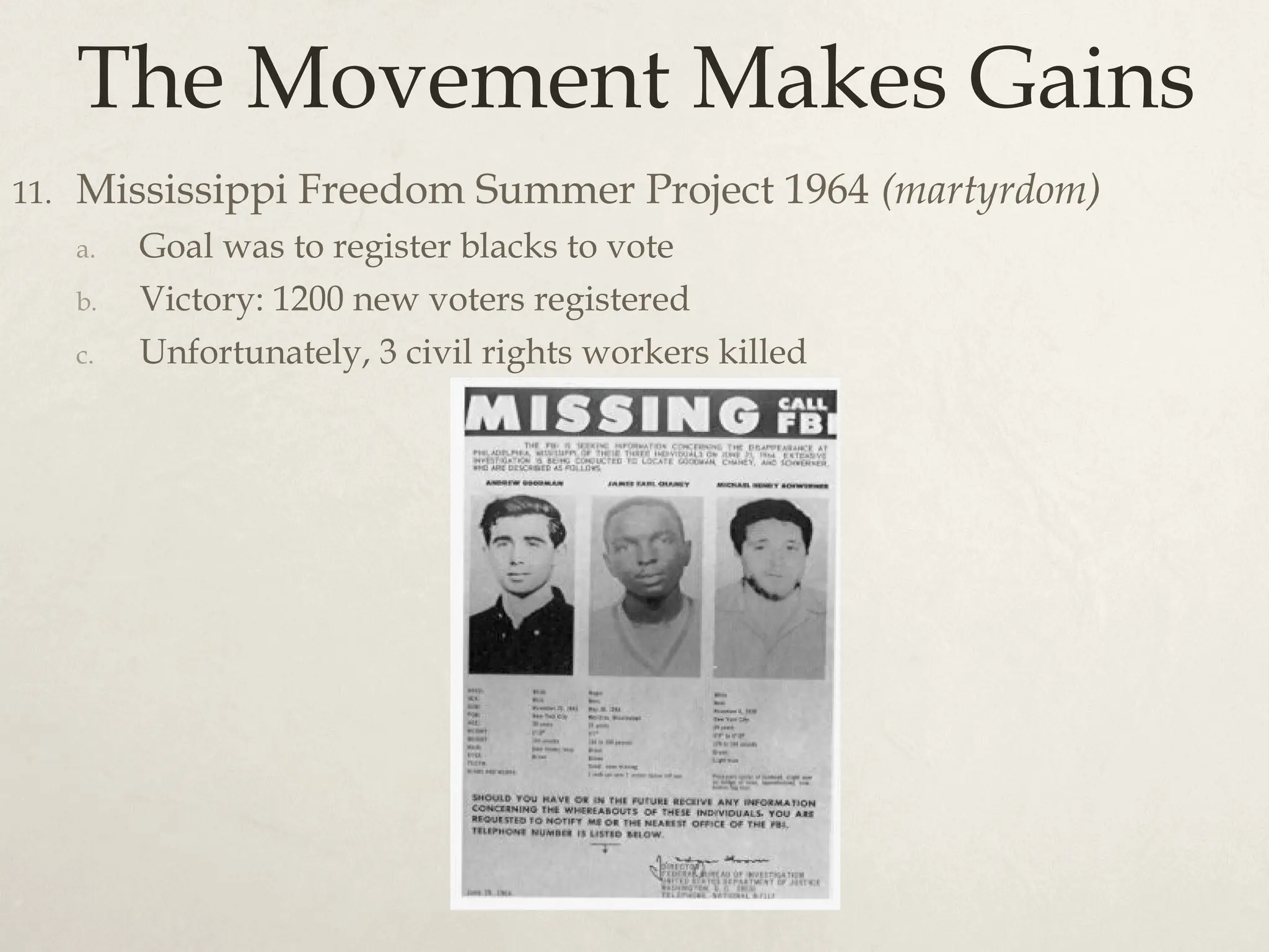 The Major Civil Rights Events of the 1950s | PPTX