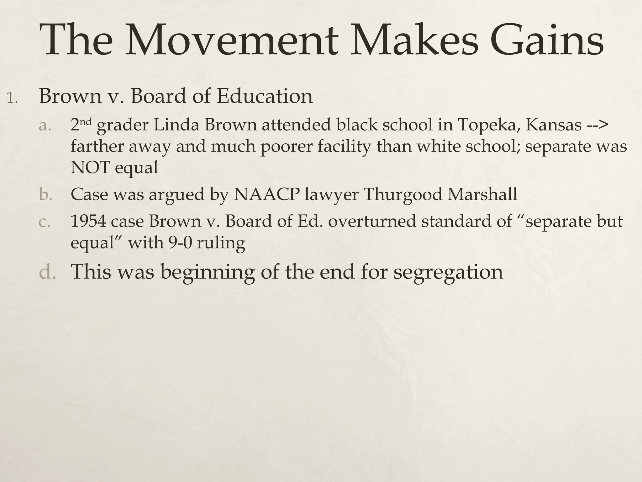 The Major Civil Rights Events of the 1950s | PPTX