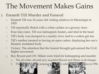 The Major Civil Rights Events of the 1950s | PPTX