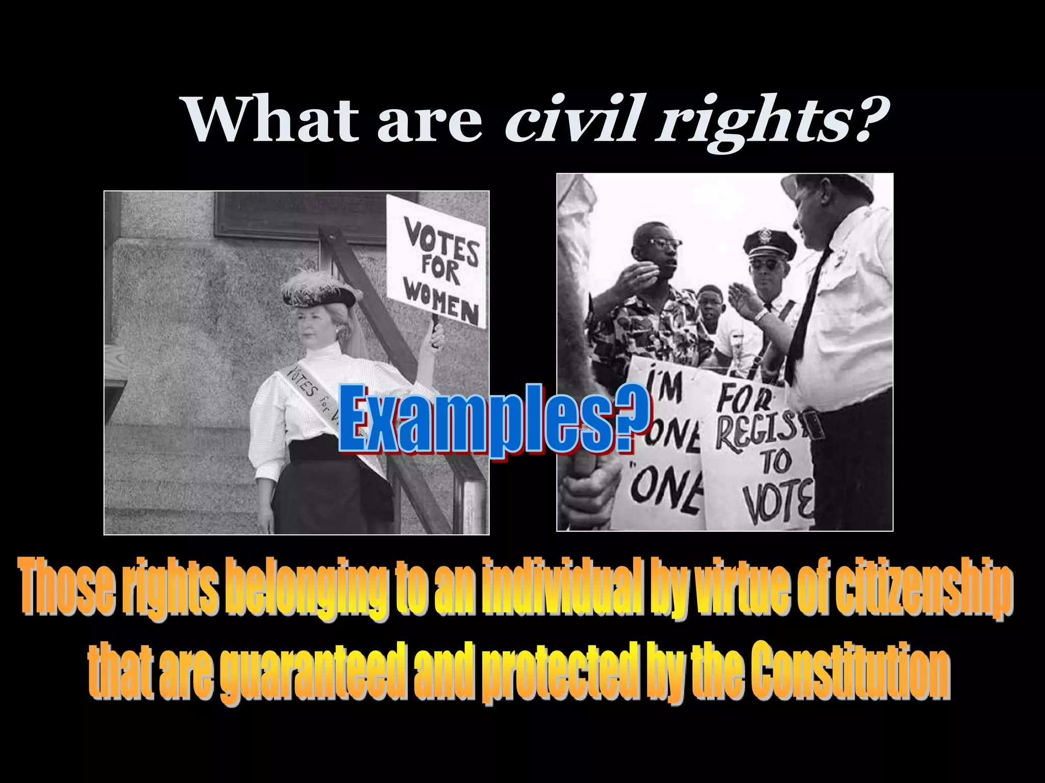 Civil rights background court cases | PPTX