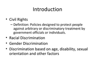 Civil rights chapter 5 | PPT