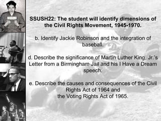 Civil Rights Movement | PPT | Baseball | Sports