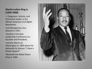 Civil rights leaders | PPTX
