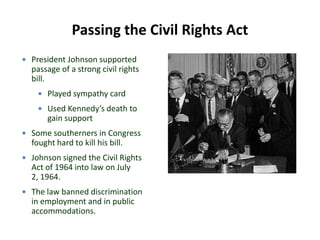 Civil rights legislation | PPTX