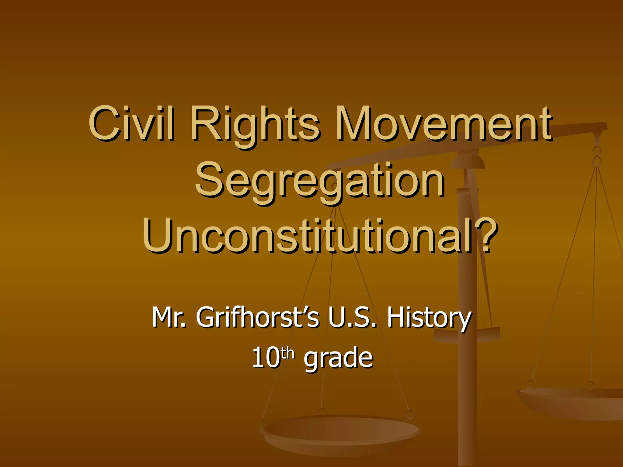 Civil Rights Movement | PPT
