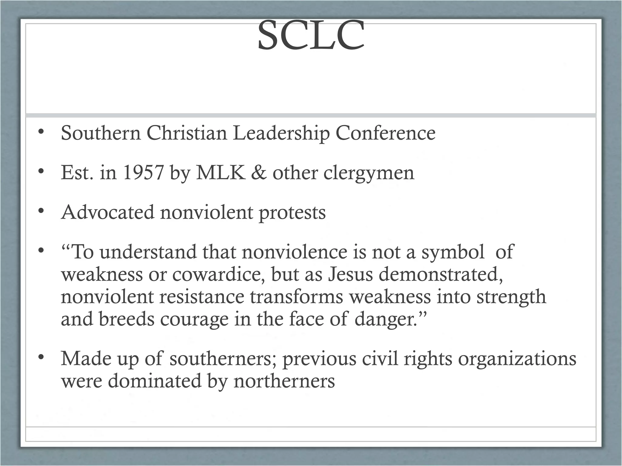 Civil Rights Era Overview | PPT