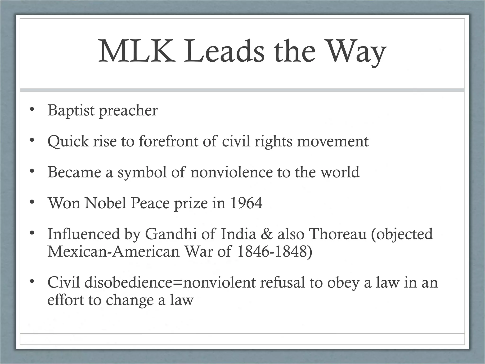 Civil Rights Era Overview | PPT