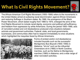 Civil rights movement | PPTX