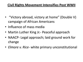 Civil rights movement in sc 8 7.2 | PPT