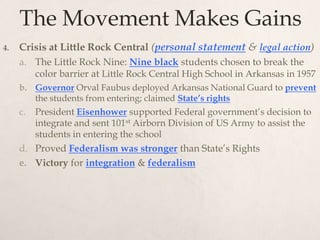 1950s Civil Rights Movement | PPT